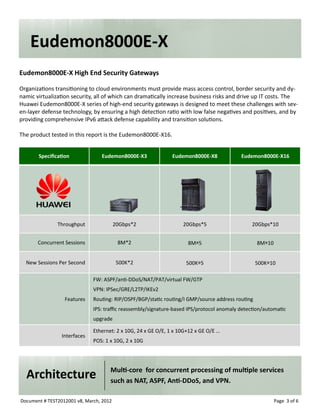 Test Report: Eudemon 8000 | PDF