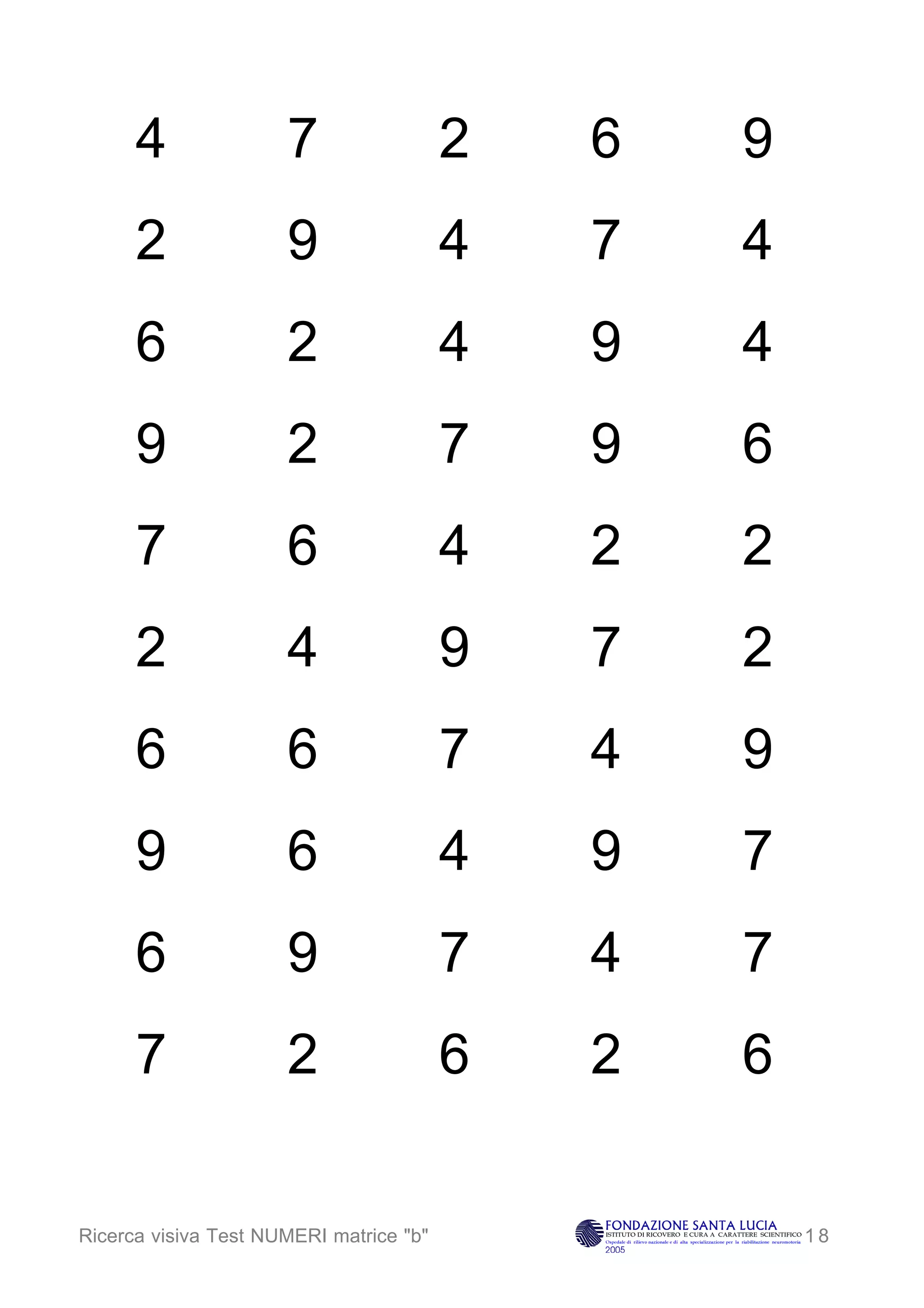 Test ran ricerca visiva | PDF