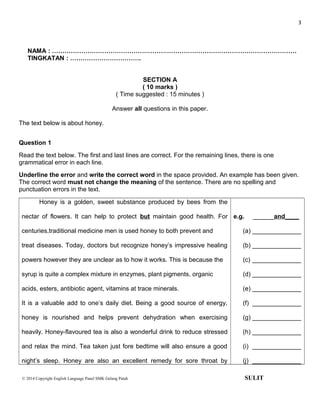 English 2014 form 2 | DOC