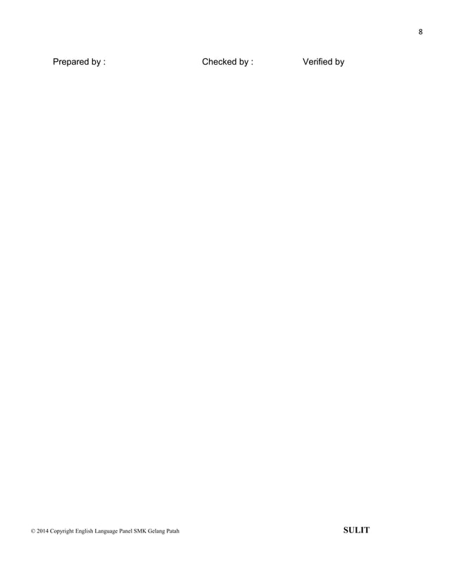 English 2014 form 2 | DOC