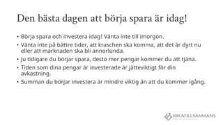 Börja spara och investera | PDF