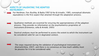 Test adaptation | PPTX