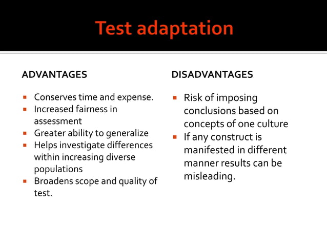Test adaptation by sumiran khatri | PPT