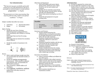 Guidelines for Test Administration | PDF