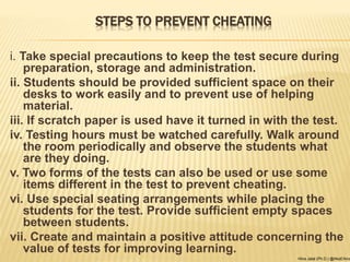 Test administration (Educational Assessment) | PPTX