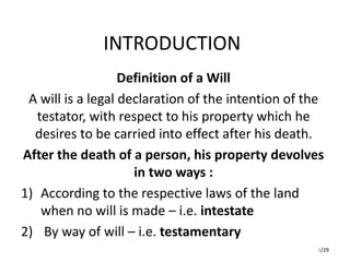 Testamentary capacity ppt | PPTX