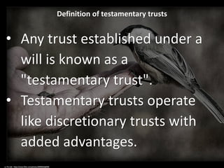 Testamentary trusts in Australia | PDF