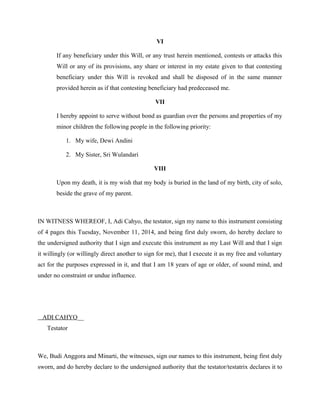 Testament example | DOC