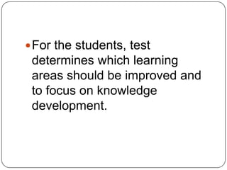 Test and its definition | PPTX