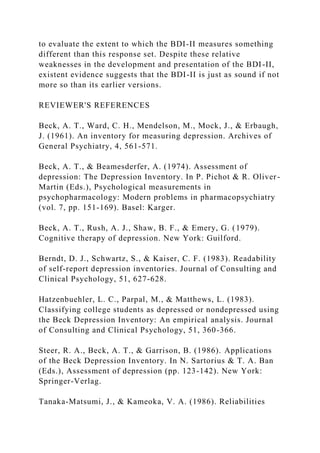 Test and MeasurementsBecks Depression Inventory II Test Review.docx