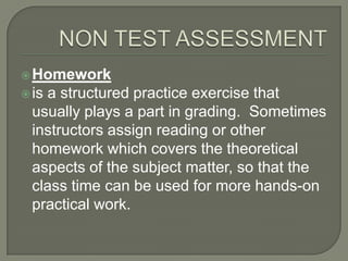 Test and Non Test Assessment | PPTX