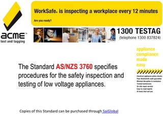 Appliance Test and Tag Part 1 | PPTX