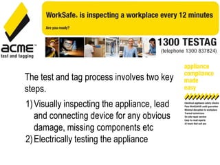 Appliance Test and Tag Part 1 | PPTX