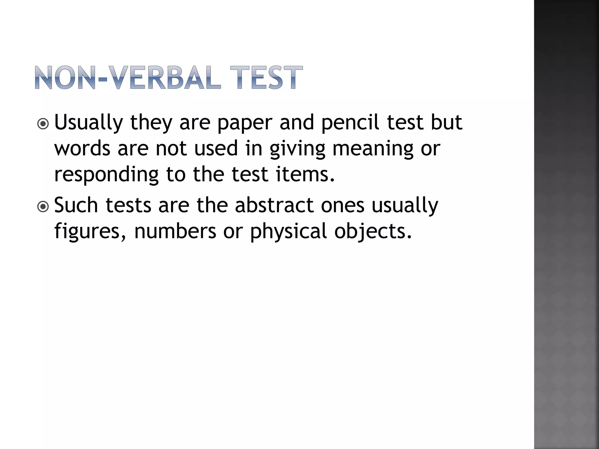 Test and types of test in education | PDF