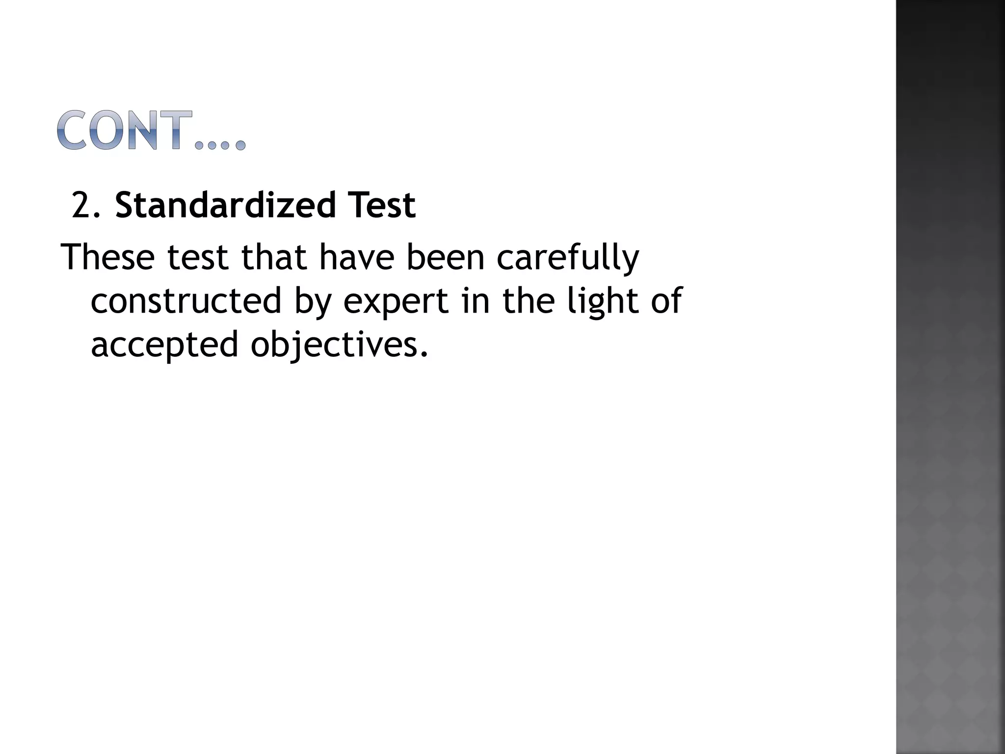 Test and types of test in education | PDF
