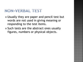 Test and types of test in education | PDF | Standardized Testing ...