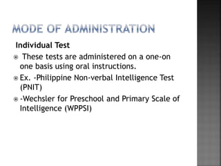 Test and types of test in education | PDF