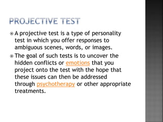 Test and types of test in education | PPT