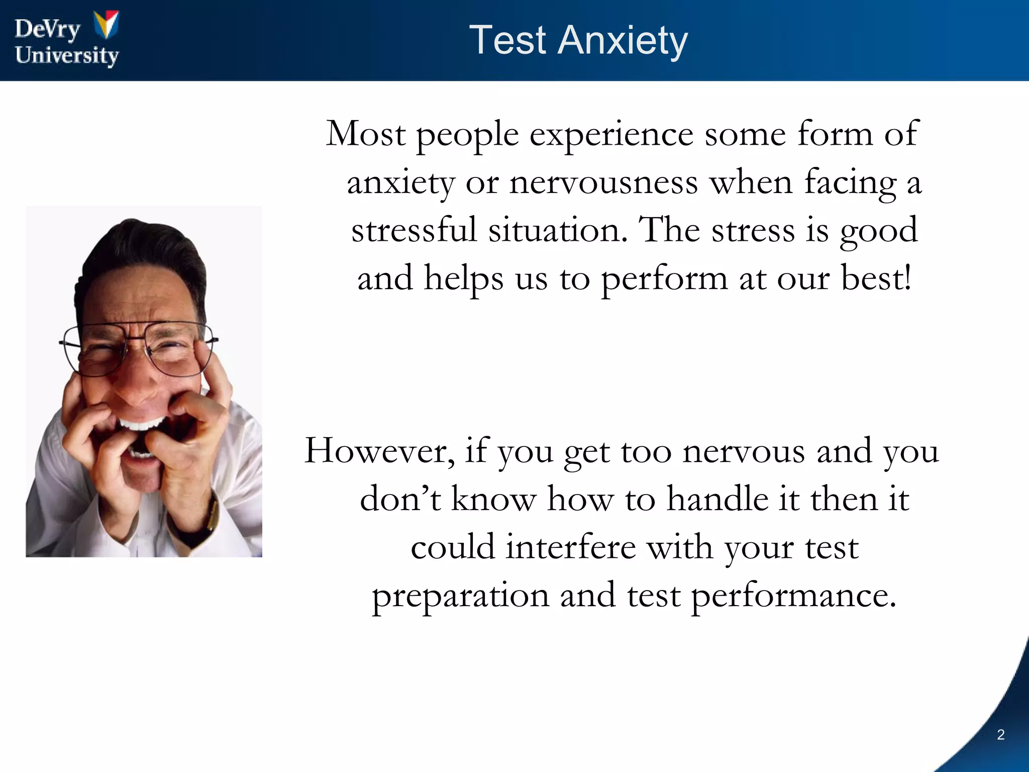 How to Overcome Test Anxiety | PDF