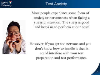 How to Overcome Test Anxiety | PDF