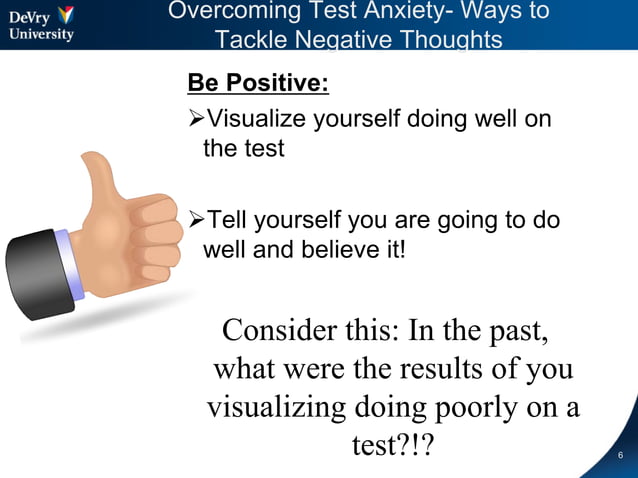 How to Overcome Test Anxiety | PDF