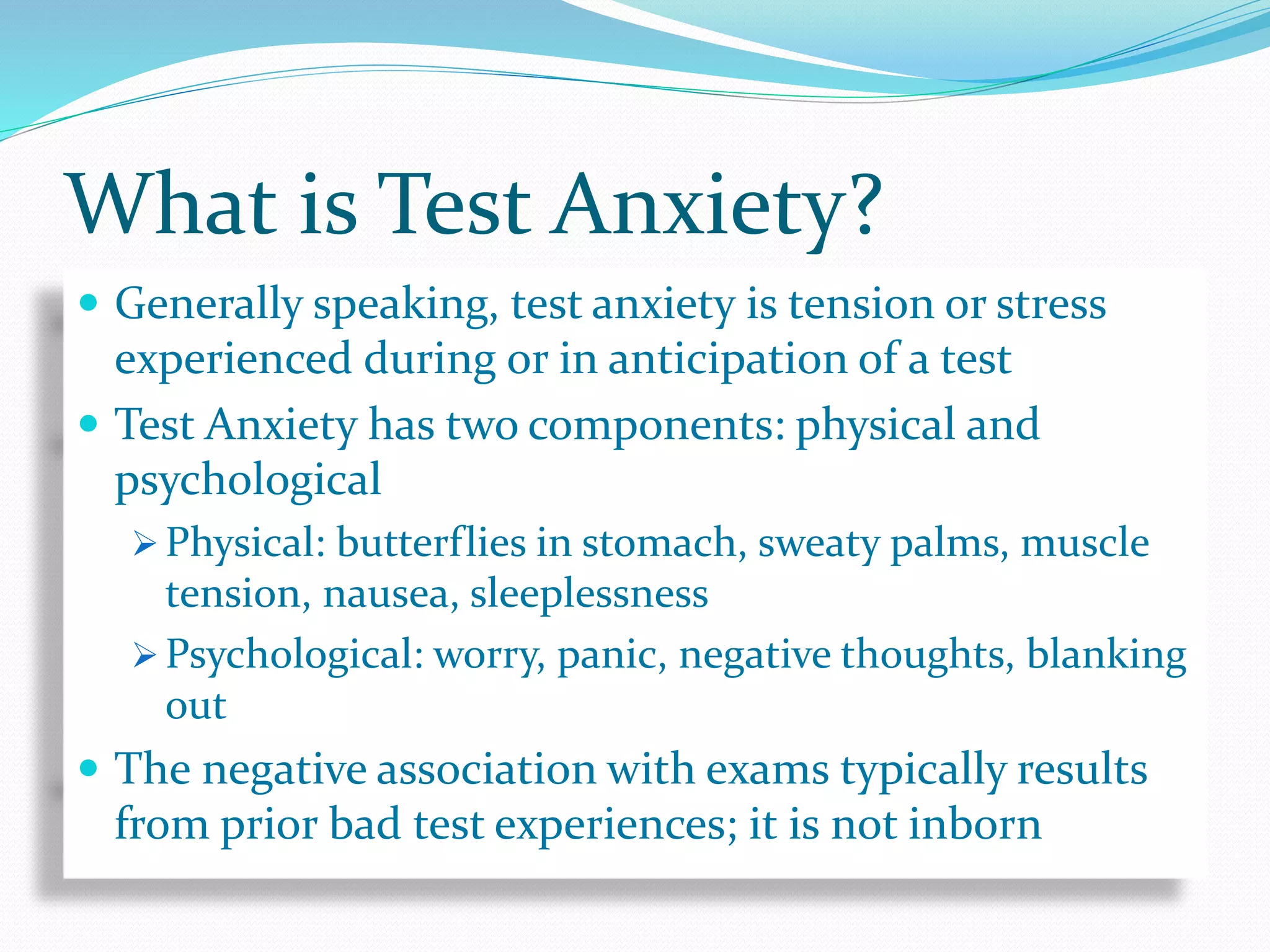 Test anxiety | PPT