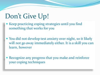 Test anxiety | PPTX
