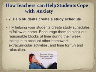 ROLE OF PARENTS AND TEACHERS IN OVERCOMING TEST ANXIETY | PPT