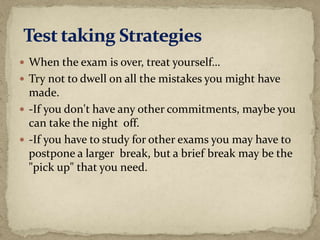 ROLE OF PARENTS AND TEACHERS IN OVERCOMING TEST ANXIETY | PPT