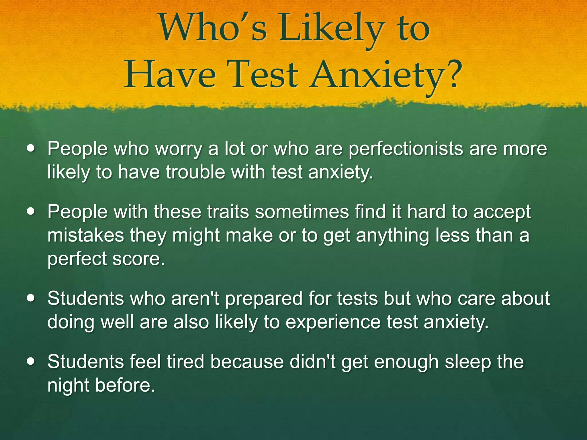 Test Anxiety | PPT