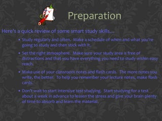 Test Anxiety | PPTX | Standardized Testing | Educational Assessment