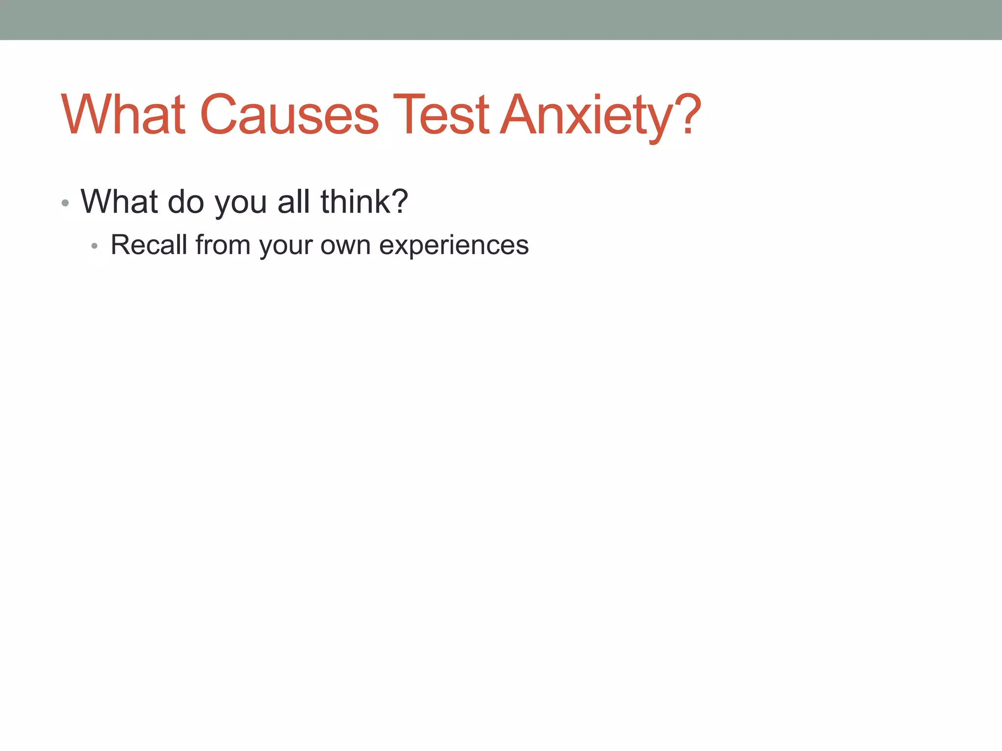 Test Anxiety & Stress Management Skills | PPTX