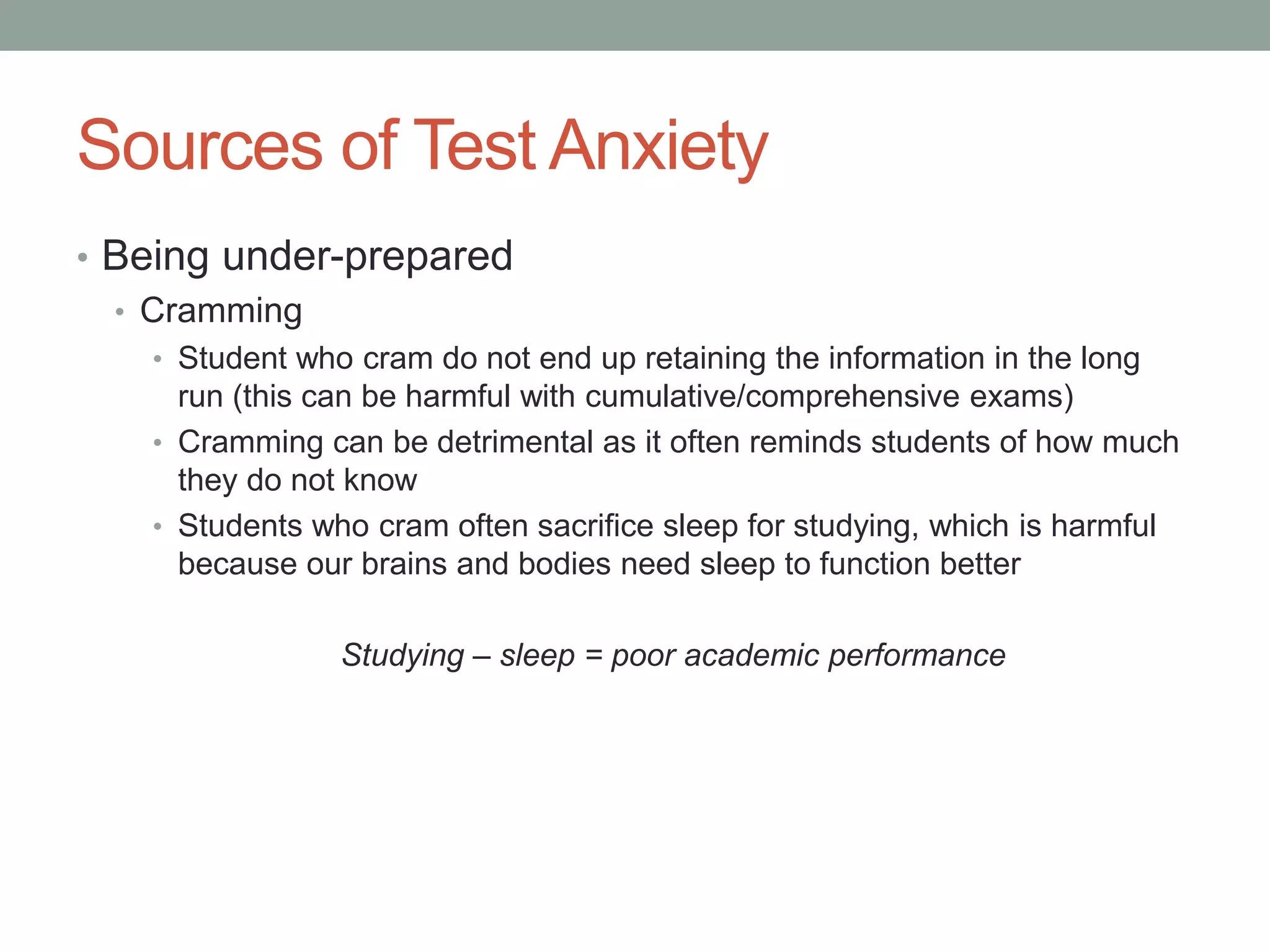 Test Anxiety & Stress Management Skills | PPTX