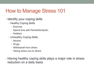 Test Anxiety & Stress Management Skills | PPTX