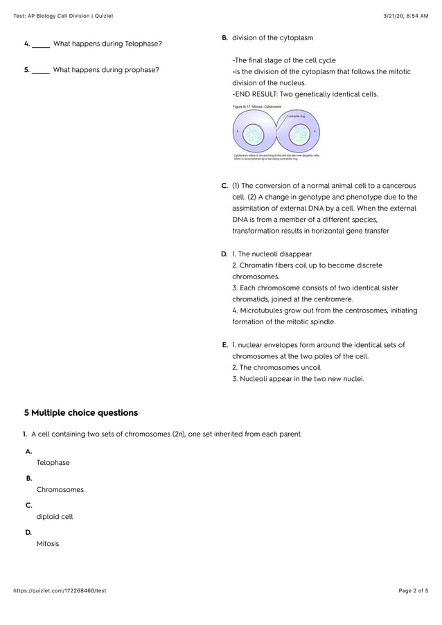 Test: AP Biology Cell Division | Quizlet.pdf