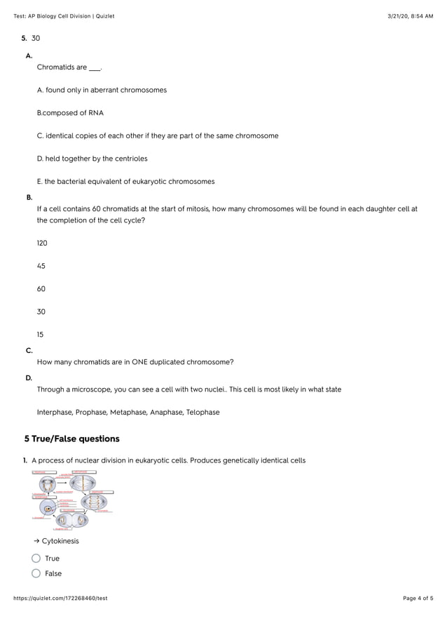 Test: AP Biology Cell Division | Quizlet.pdf