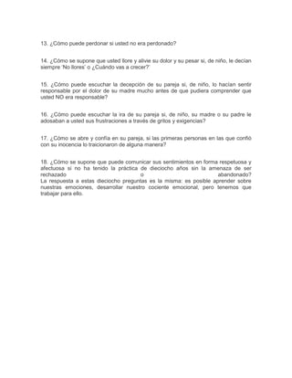 Test aprender sobre nuestras emociones | DOCX