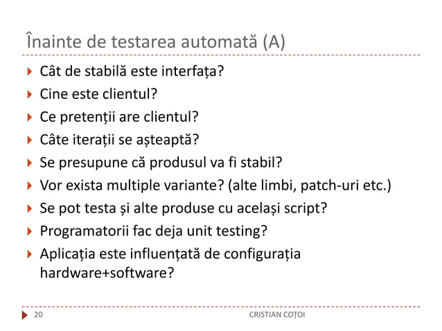Testare Automata Laborator | PPT