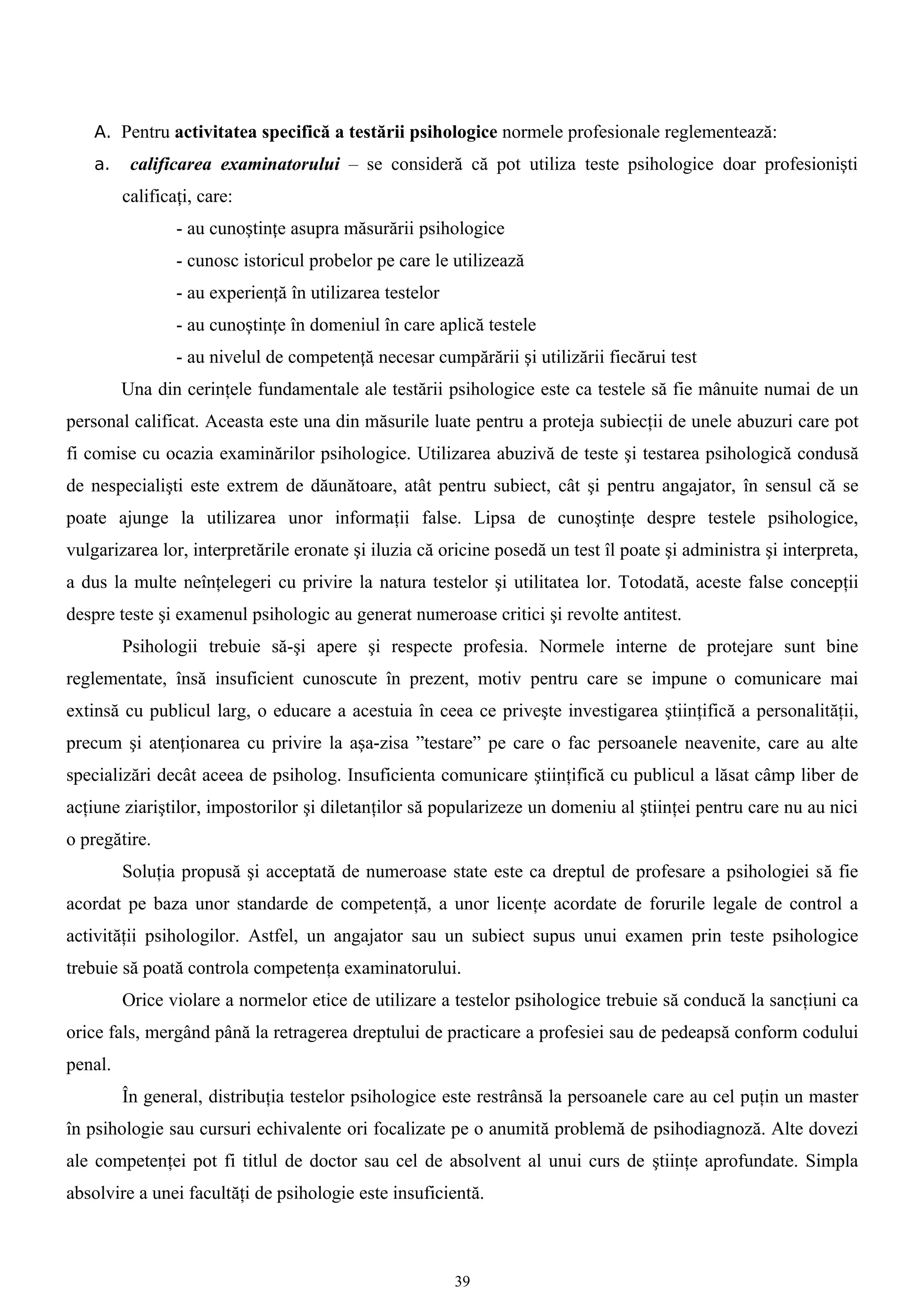 Testare psihologica | PDF
