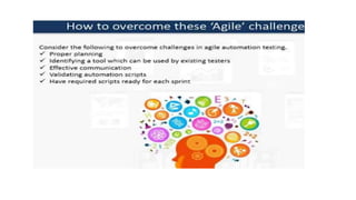 Test Automation Key Element for Agility | PPTX | Technology & Computing