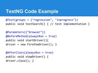 Web UI test automation instruments | PDF