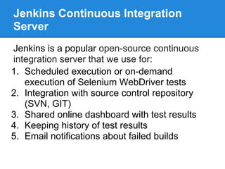 Web UI test automation instruments | PDF