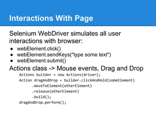 Web UI test automation instruments | PDF