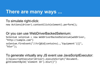 Web UI test automation instruments | PDF