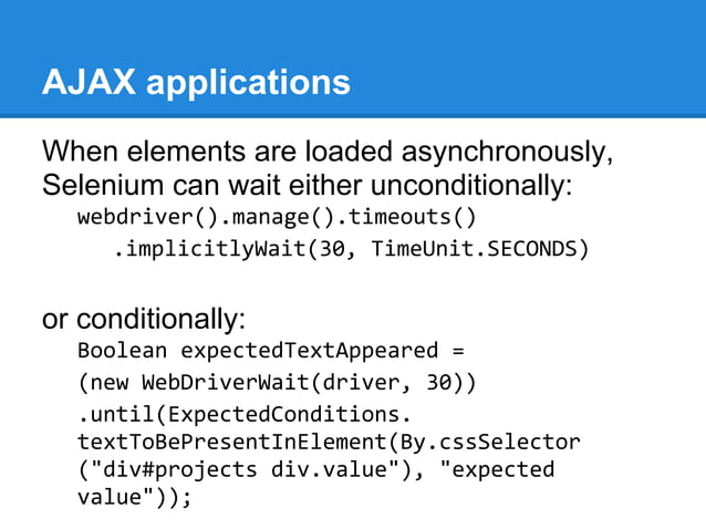 Web UI test automation instruments | PDF