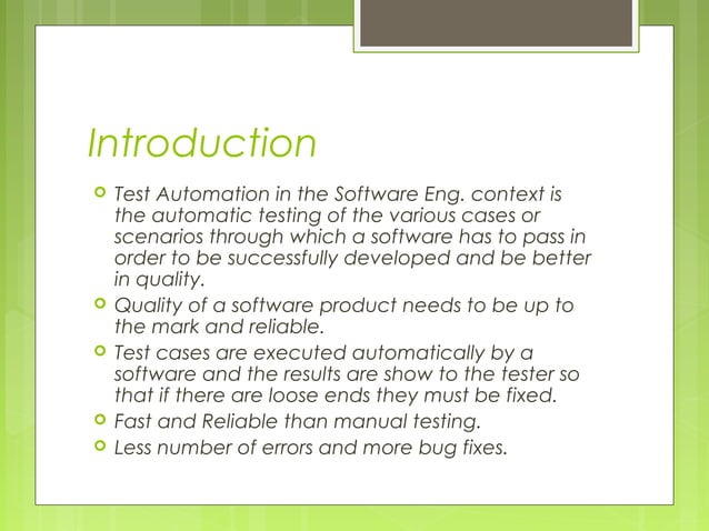 Test Automation | PPT