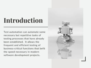 Test Automation - Everything You Need To Know | PPT