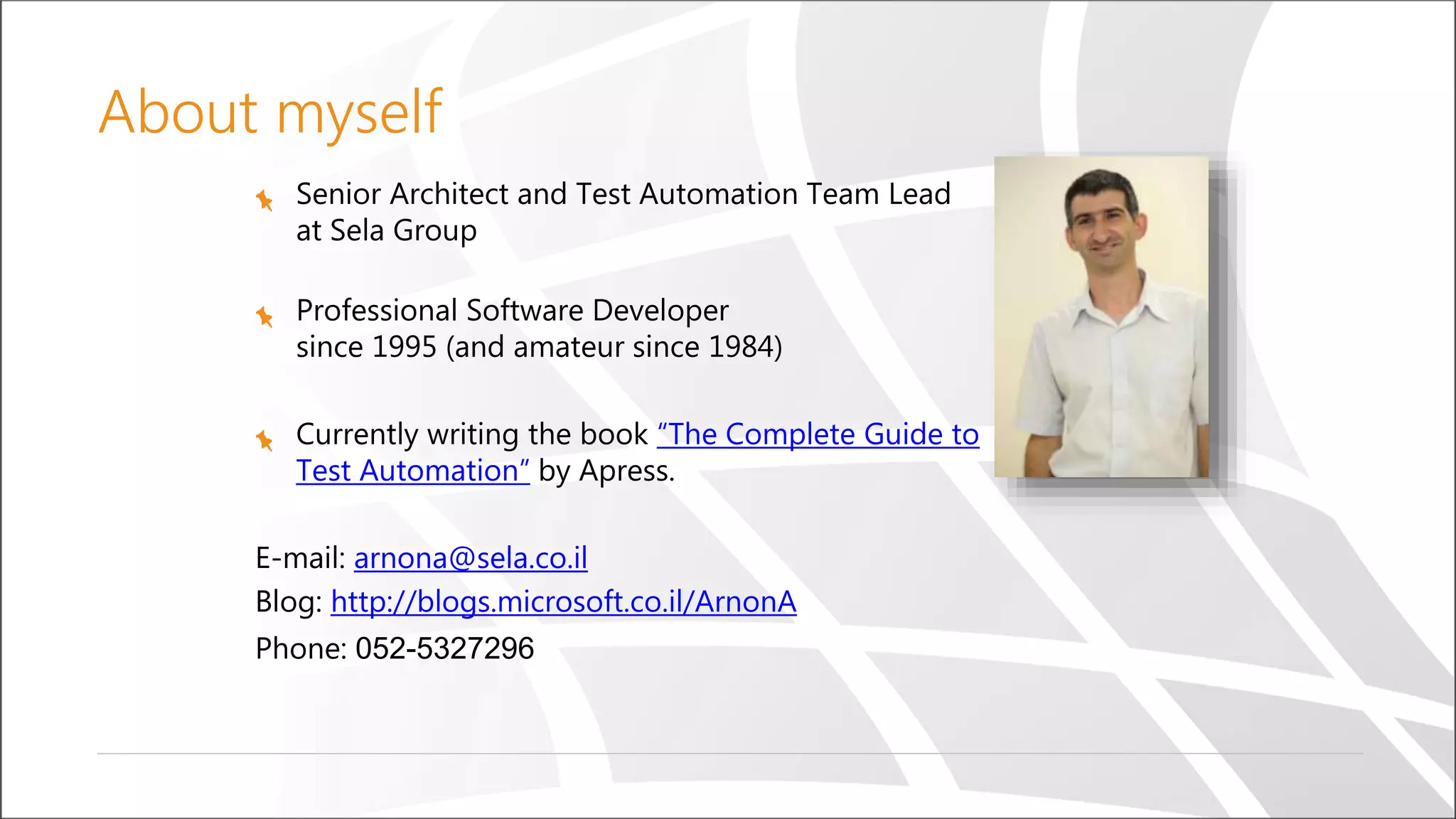 Test Automation And Architecture Ppt