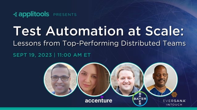 Test Automation at Scale: Lessons from Top-Performing Distributed Teams ...