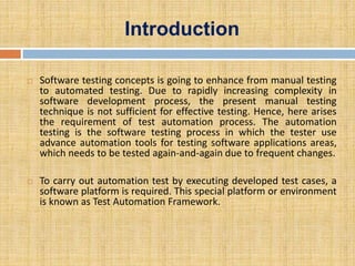 Test automation framework | PPTX